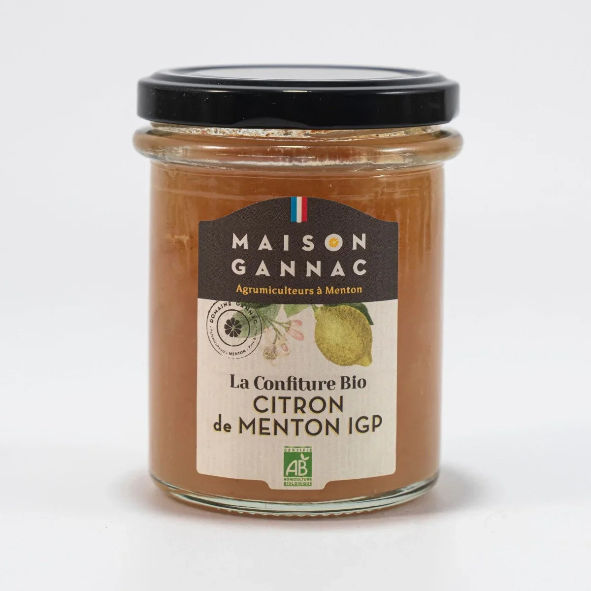 Confiture de Citron de Menton bio IGP 210g – MAISON GANNAC